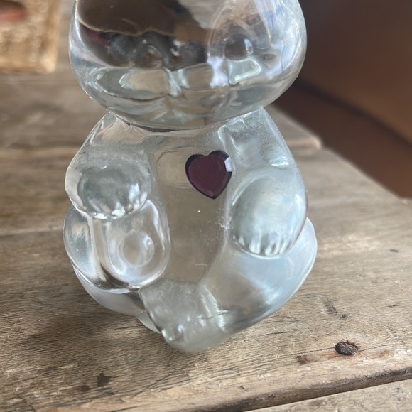 Fenton | Accents | Fenton Bear Figurine Fenton Clear Glass Birthday ...